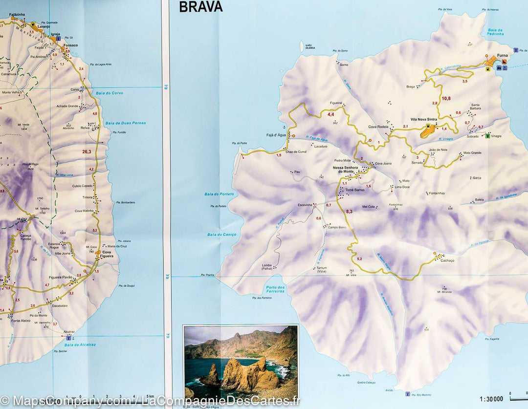 Detailed Map Cape Verde Islands Freytag And Berndt Mapscompany