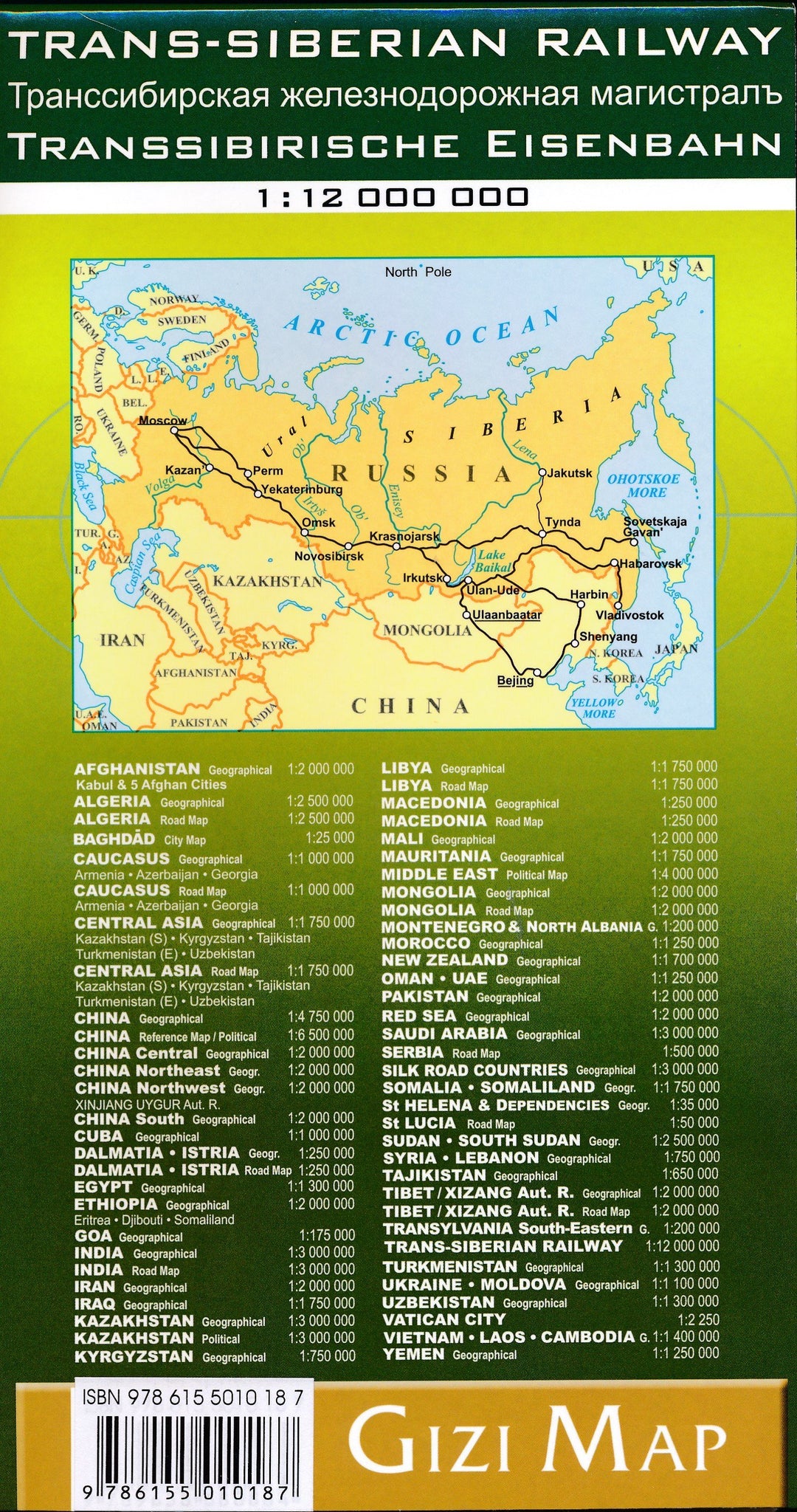 Trans Siberian Railroad Map
