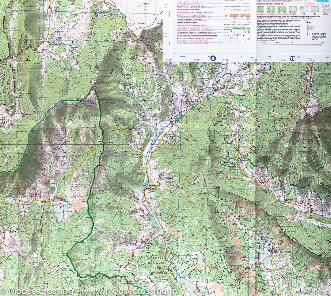 Top 25 Map 3137 Ot Die Crest And Pnr Of Vercors Alps Ign La